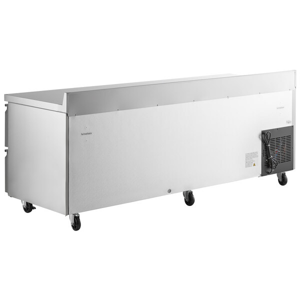 Avantco 93" Stainless Steel Extra Deep Worktop Refrigerator with 3 1/2 ...