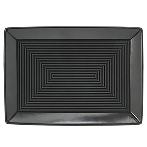 Front of the House DSP001BKP23 Spiral Ink 7" x 5" Semi-Matte Black ...