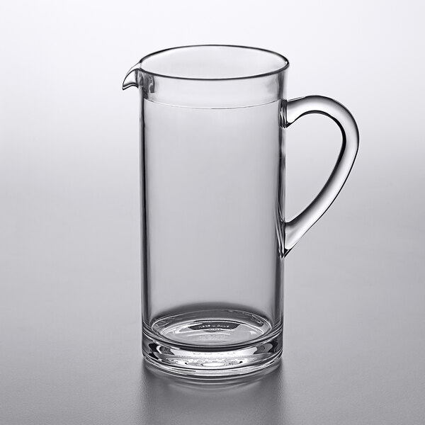 Carlisle 557007 Elan 58 oz. Clear Polycarbonate Pitcher with Pour Lip