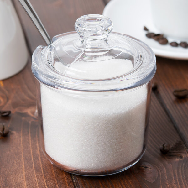 Cambro CJ80CW135 8 oz. Camwear Condiment Jar with Slotted Lid