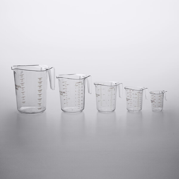 Choice 5-Piece Purple Allergen-Free Plastic Measuring Cup Set