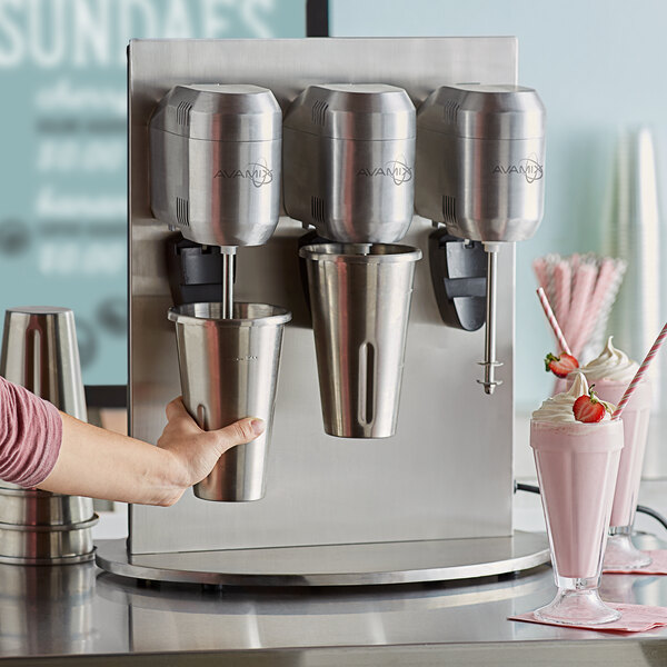 AvaMix ADM3 Freestanding Triple Spindle Drink Mixer / Milkshake Machine ...