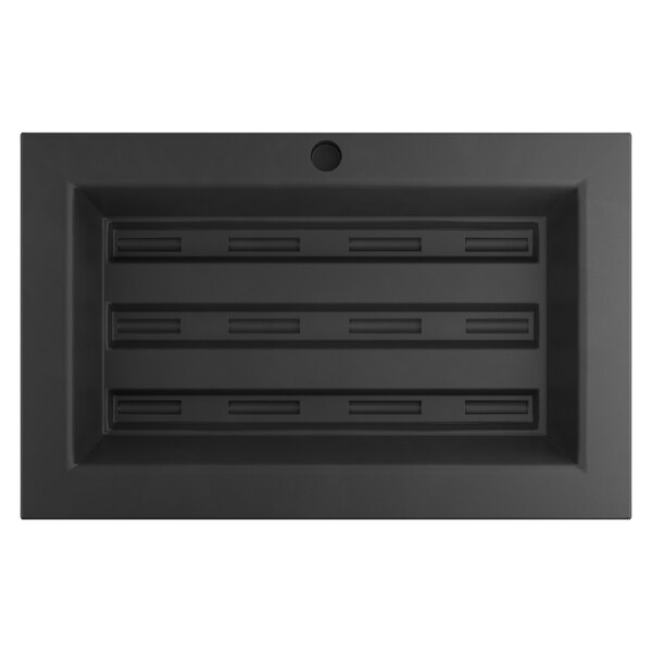 Regency 24" x 15" x 6" Black Plastic End Cap / Spot Merchandiser - 1000 ...