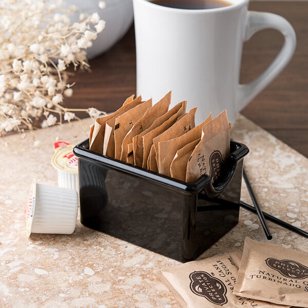 Carlisle Black SAN Plastic Sugar Caddy - 24/Case