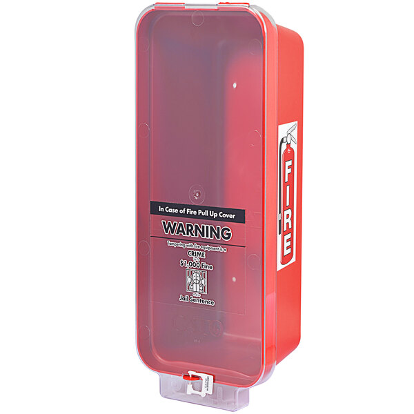 Cato 95151 Warrior Red Surface-Mounted Fire Extinguisher Cabinet with ...