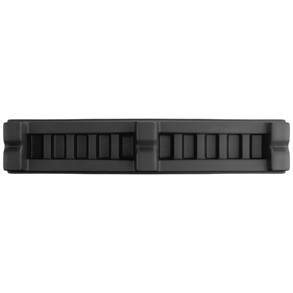 Regency 60" x 12" x 8" Black Plastic Narrow Dunnage Rack with Solid Top