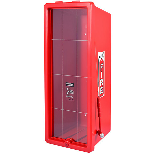 Cato Chief Plastic Fire Extinguisher Cabinet Red | Cabinets Matttroy