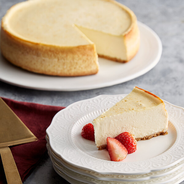 Pellman 60 oz. Plain New York-Style Cheesecake (9" Cakes - 6/Case)
