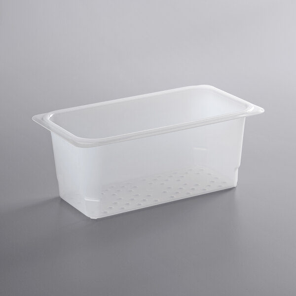Cambro 35CLRPP190 1/3 Size Translucent Polypropylene Food Pan Colander ...