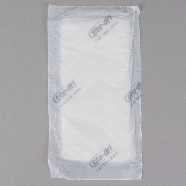 White 4" x 7" Absorbent Meat, Fish and Poultry Pad 50 Grams - 2000/Case