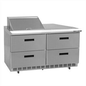 Delfield D4464NP-8 64" 4 Drawer Refrigerated Sandwich Prep Table
