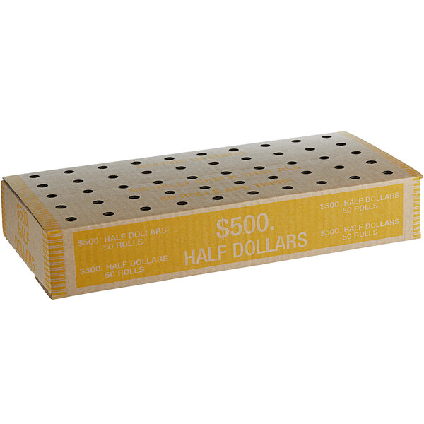 Half Dollar Coin Storage Box 13 1/4" x 6 1/2" x 2 1/2" - 50/Case