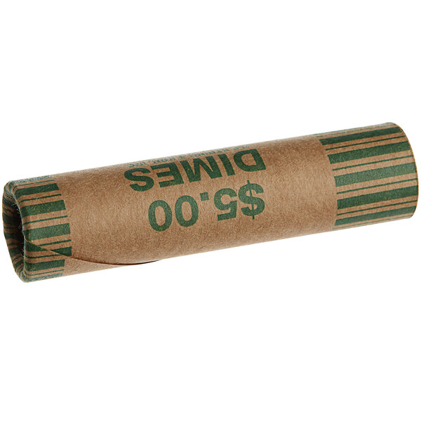 Preformed Coin Wrapper - $5, Dimes - 1000/Case