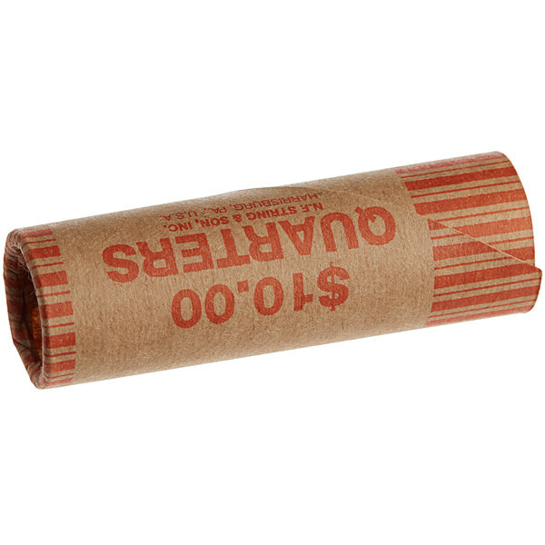 Preformed Coin Wrapper - $10, Quarters - 1000/Case