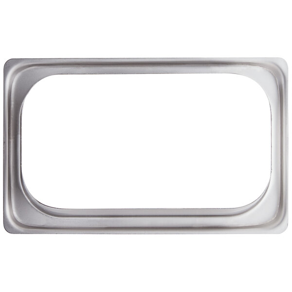 Lavex 6 7/8" x 4 1/4" x 2" Rectangular Stainless Steel In-Counter Trash ...