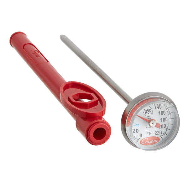 Cooper-Atkins 1246-02-1 5" Pocket Probe Dial Thermometer, 0 to 220 ...