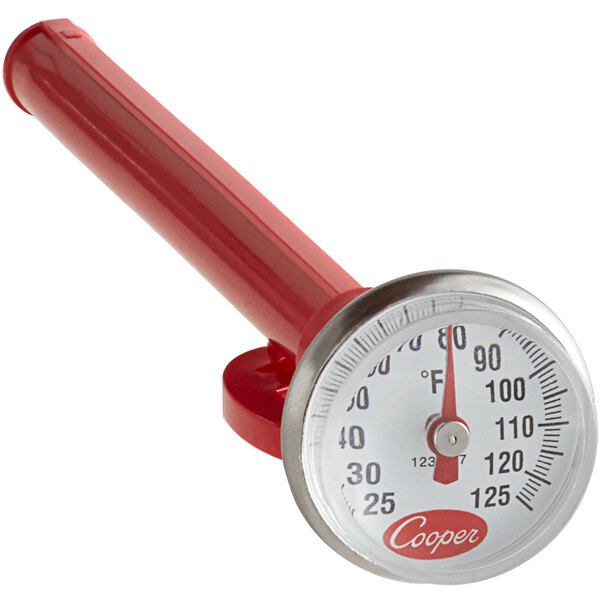 Cooper-Atkins 1236-17-1 5" Pocket Probe Dial Thermometer, 25 to 125 ...