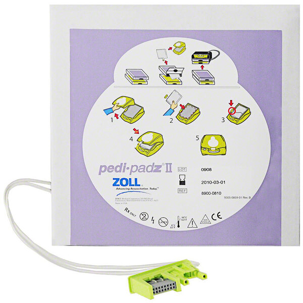 Zoll 8900-0810-01 Pediatric Pedi-Padz II Electrode Pad Set for AED Plus ...