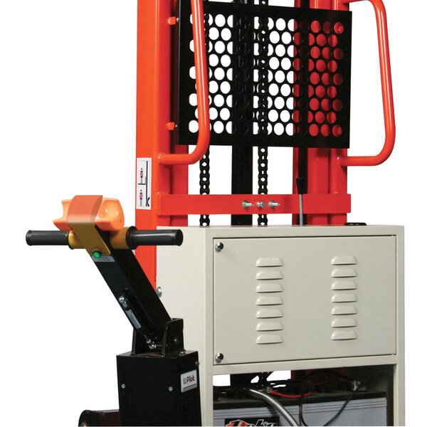 Wesco Industrial Products 2,200 lb. Power Drive Fork Stacker with 98 1/4" Lift Height 272943