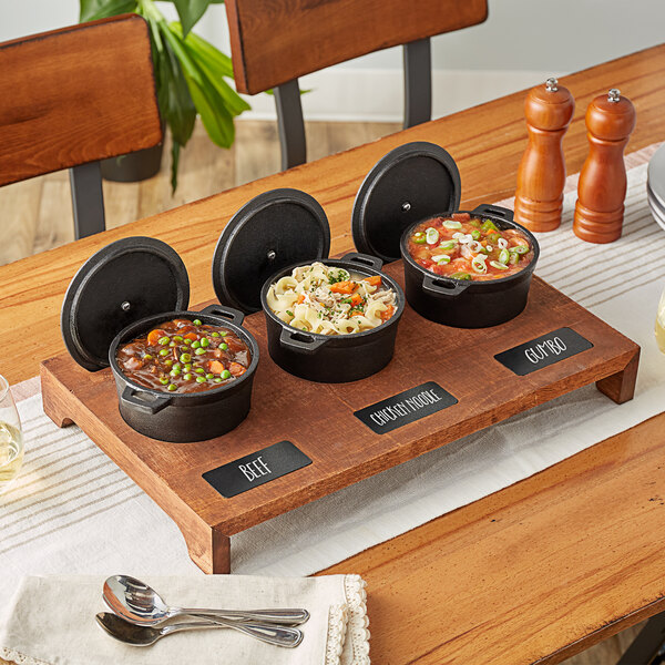 Valor Appetizer / Dessert Sampler with (3) 16 oz. Mini Cast Iron Pots ...