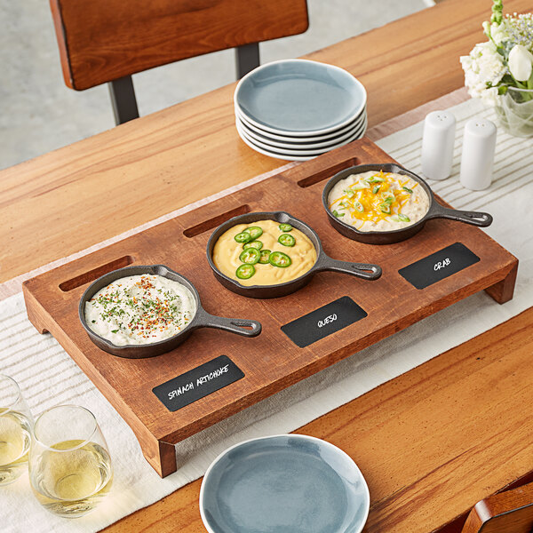 Valor Appetizer / Dessert Sampler with (3) 5" Mini Cast Iron Skillets ...