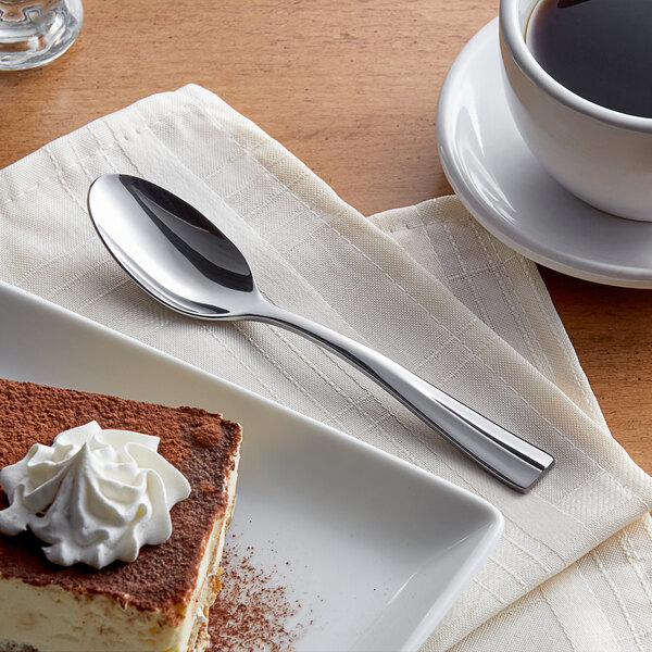 Acopa Ridge 7" 18/0 Stainless Steel Heavy Weight Dinner / Dessert Spoon ...