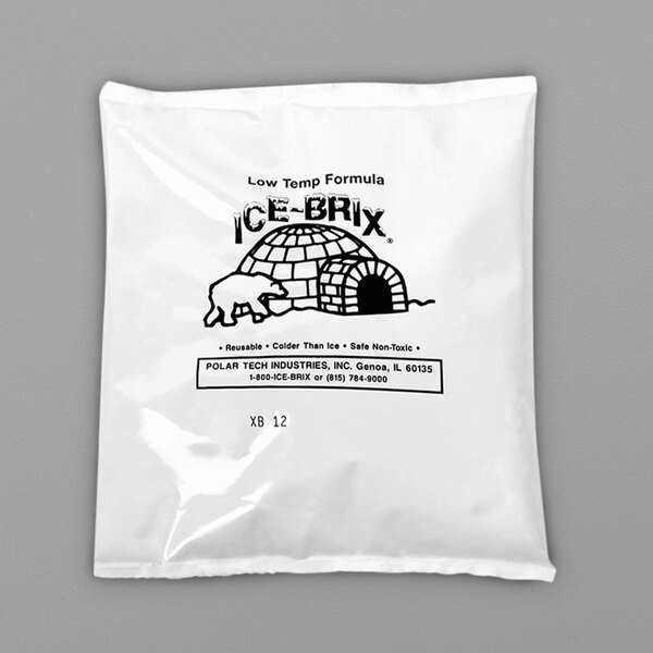 Polar Tech 12 oz. Ice Brix Low Temperature Cold Pack - 48/Case