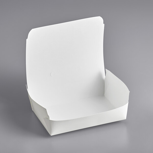 Fold-Pak 02BPDINEWM Bio-Pak Dine 8 7/16" x 6 3/16" x 1 7/8" White ...