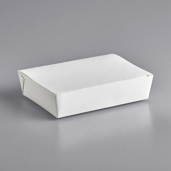 Fold-Pak 02BPDINEWM Bio-Pak Dine 8 7/16" x 6 3/16" x 1 7/8" White ...