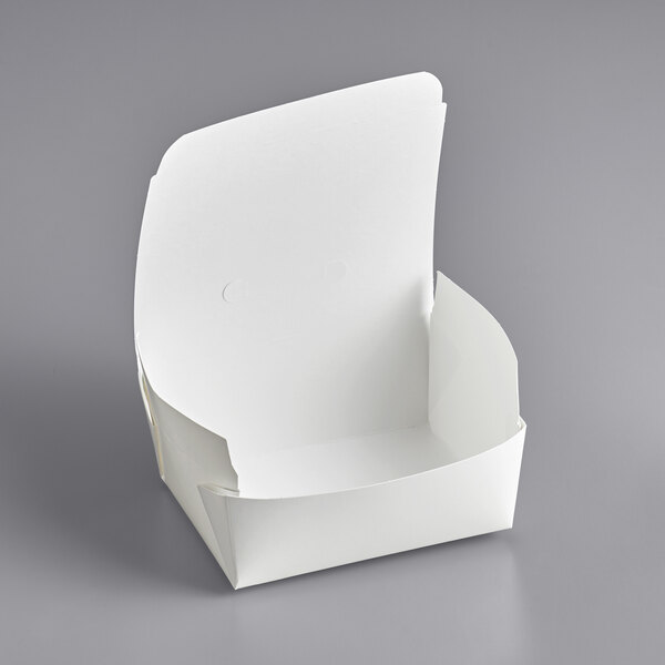 Fold-Pak 08BPDINEWM Bio-Pak Dine 6 3/4" x 5 7/16" x 2 1/2" White ...
