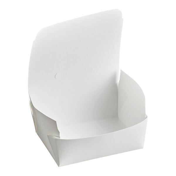 Fold-Pak 08BPDINEWM Bio-Pak Dine 6 3/4" x 5 7/16" x 2 1/2" White ...
