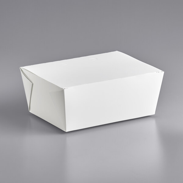 Fold-Pak 04BPDINEWM Bio-Pak Dine 8 3/4" x 6 1/2" x 3 1/2" White ...