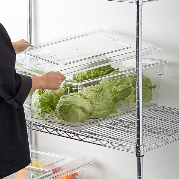 Cambro Food Storage Box and Drain Tray w/ Flat Lid - 26" x 18" x 9"