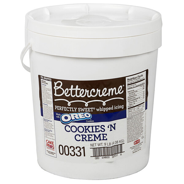 Rich's Bettercreme Whipped Icing - Cookies 'N Creme Oreo (9 lb.)