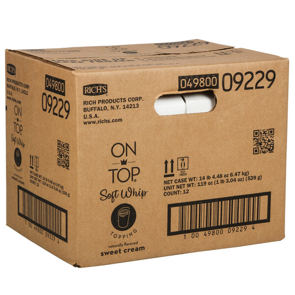 Rich's On Top Soft Whip Sweet Cream Topping