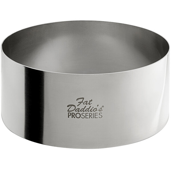 Fat Daddio's SSRD-4175 ProSeries 4" x 1 3/4" Stainless Steel Round Cake ...
