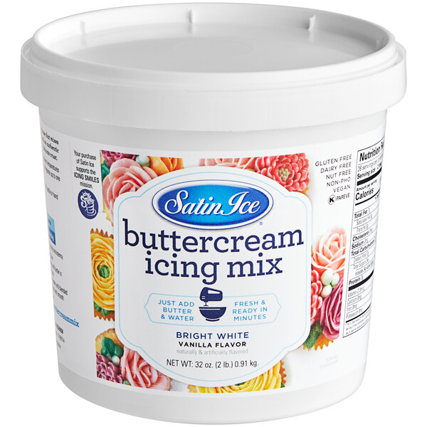 Bulk Vanilla Buttercream Icing Mix, 2 lbs. - WebstaurantStore