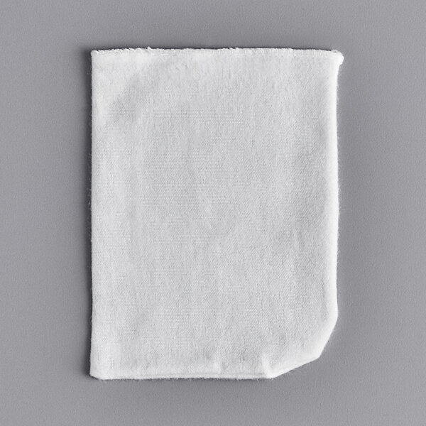 Novo Essentials White Shoe Mitt with Natural Ribbon Tie - 500/Case