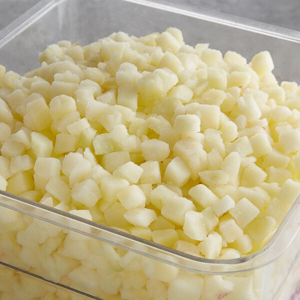 40 lb. IQF Diced Skinless Red Apple