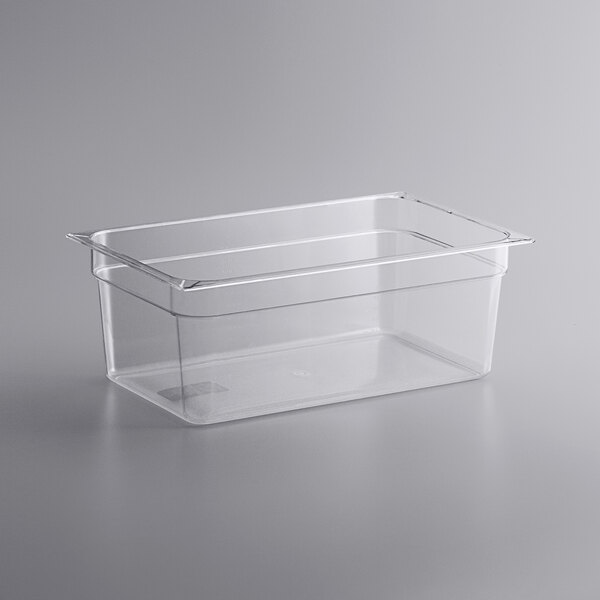 Vigor Full Size Clear Polycarbonate Food Pan - 8" Deep