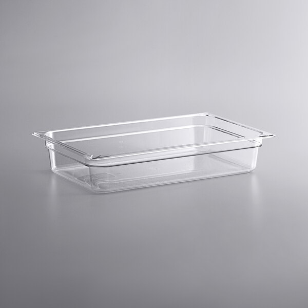 Full Size Clear Polycarbonate Food Pan - 4" Deep