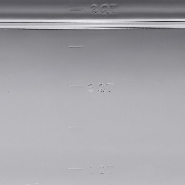 Vigor 1/4 Size Clear Polycarbonate Food Pan - 6" Deep