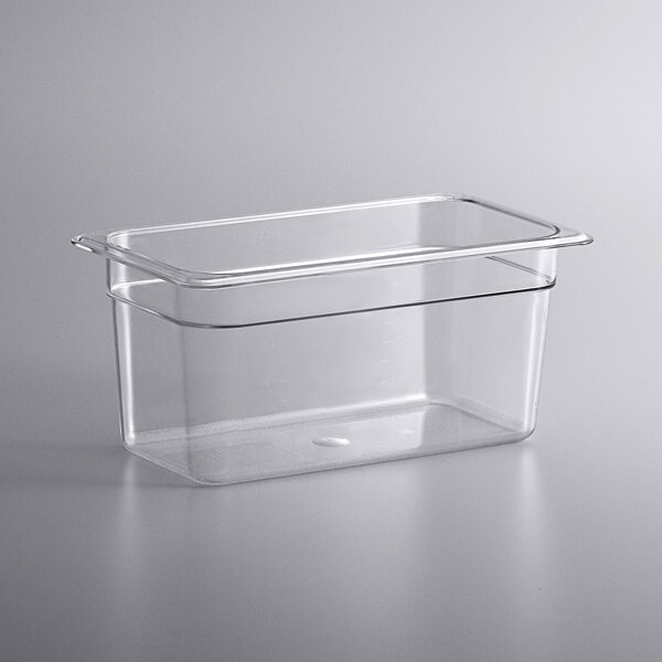 Vigor 1/3 Food Pan (Clear, Plastic) - 6" Deep