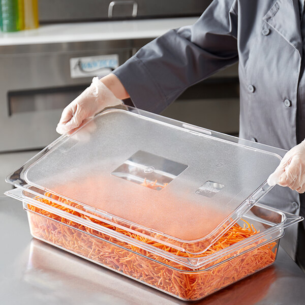 Vigor Full Size Clear Polycarbonate Flat Food Pan Lid