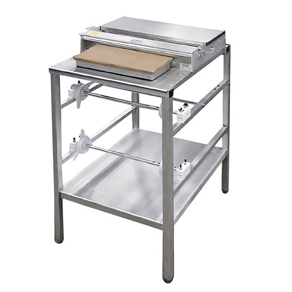 Heat Seal 102A Double 18" Roll Film Floor Wrapping Machine with Splash ...