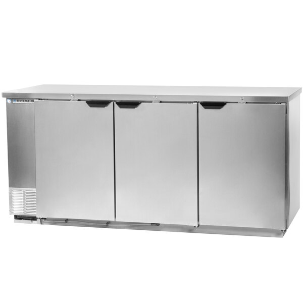 Beverage-Air BB94HC-1-S-WINE 95" Stainless Steel Counter Height Back ...