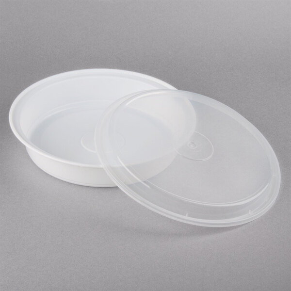 Pactiv Newspring NC948 48 oz. White 9" x 1 3/4" VERSAtainer Round ...