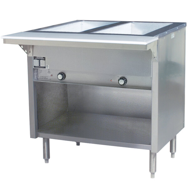 Eagle Group HT2OB Natural Gas Steam Table with Enclosed Base 7000 BTU ...