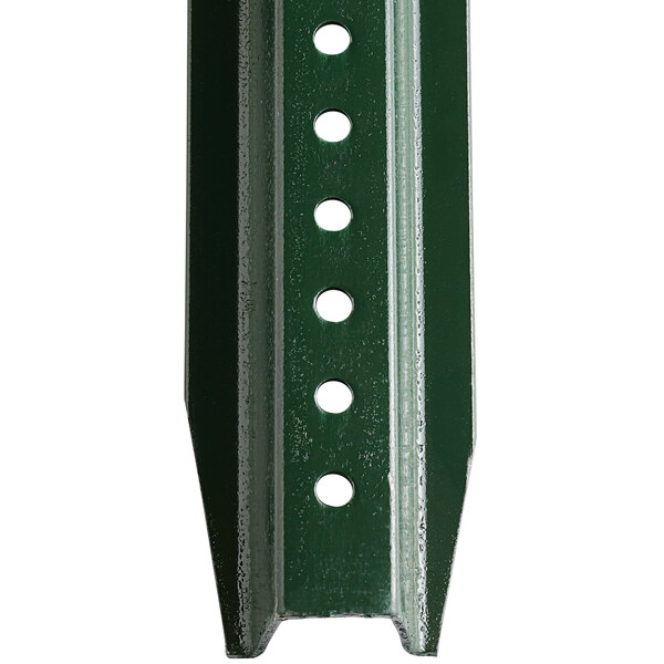 Lavex 8' Green 2 lb. Steel Post for Parking Lot Sign