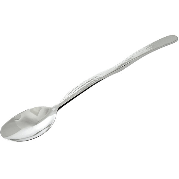 GET BSPD-03 13" Solid Stainless Steel Serving Spoon with Hammered Finish